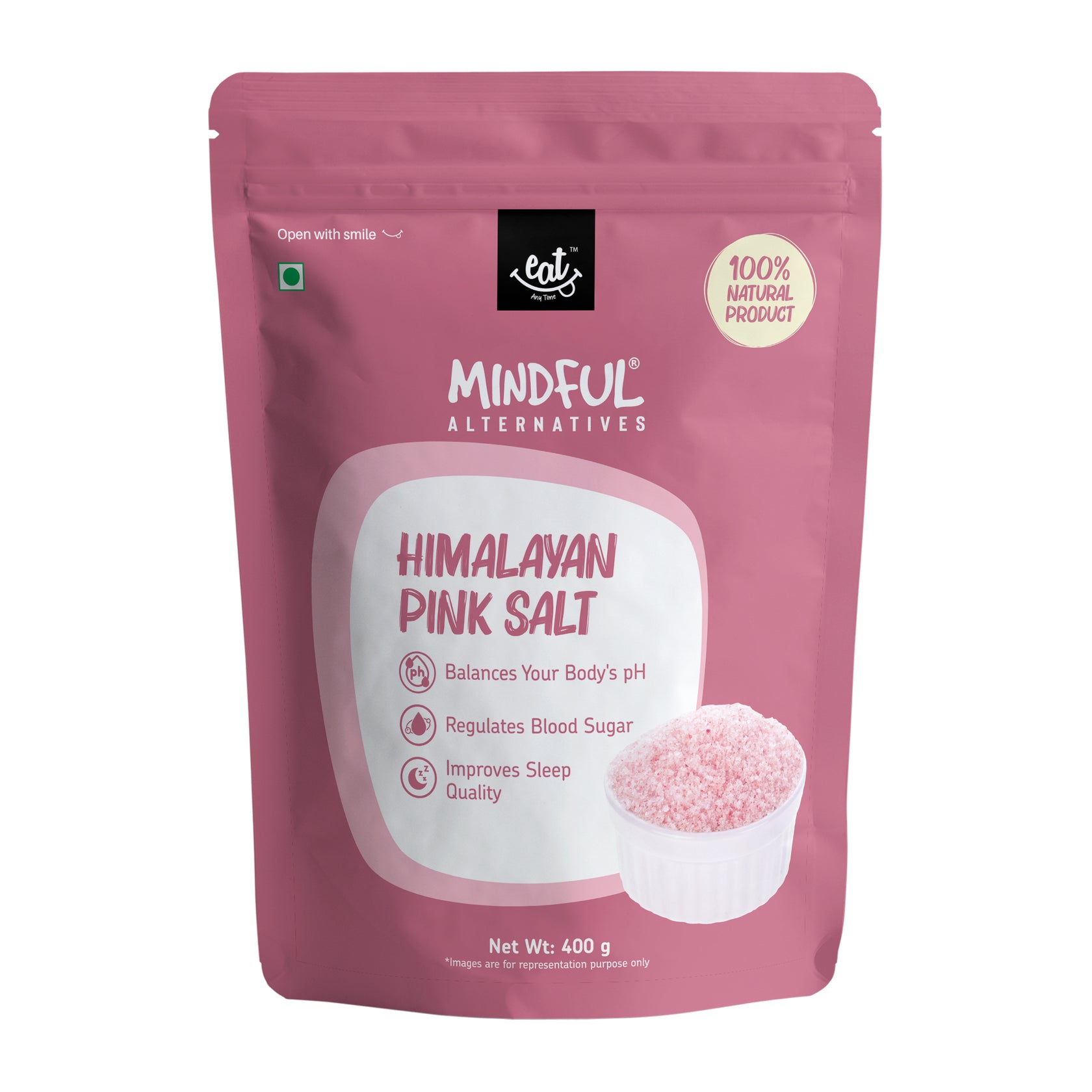 Pink Salt | Buy Himalaya Pink Salt | Healthy Pink Salt - EAT Anytime 400g